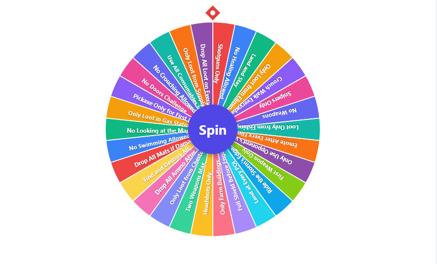 Fortnite Challenges Wheel - Spin the Wheel Now