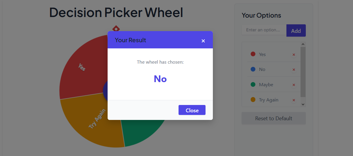 Yes or No Wheel - ‎Spin The Wheel App | Simple Picker Wheel